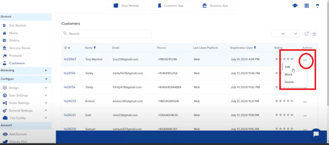 Block Customers in Marketplace - Jungleworks Support