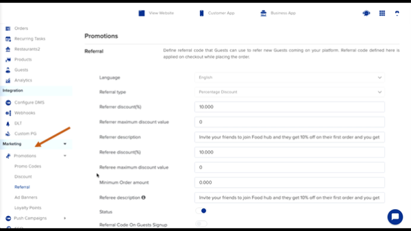 Referral Code on Customer Signup - Jungleworks Support