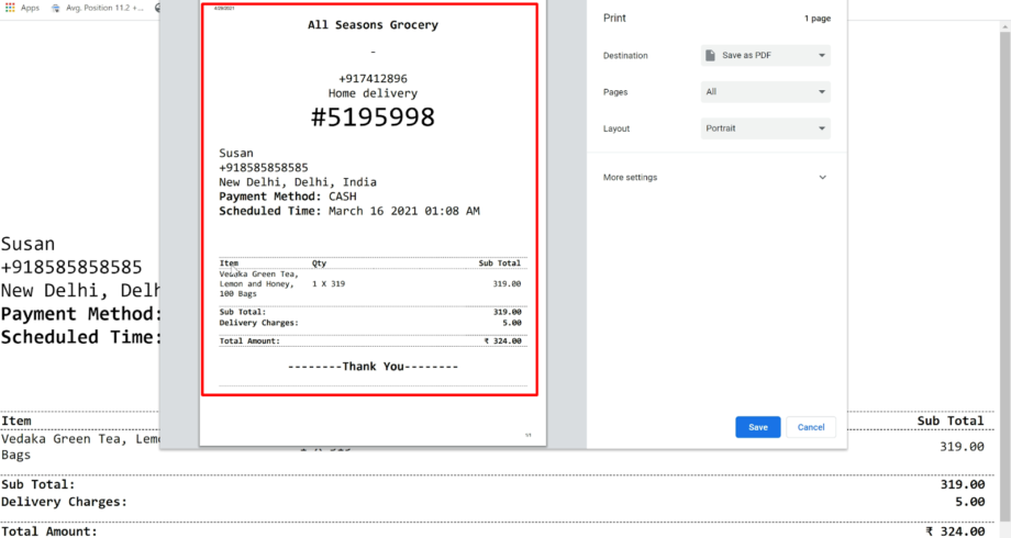 How to Edit Thermal Printer Template - Jungleworks Support