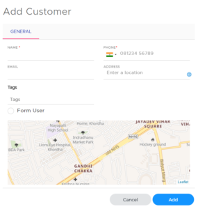 Adding Customers on Tookan Delivery Management System