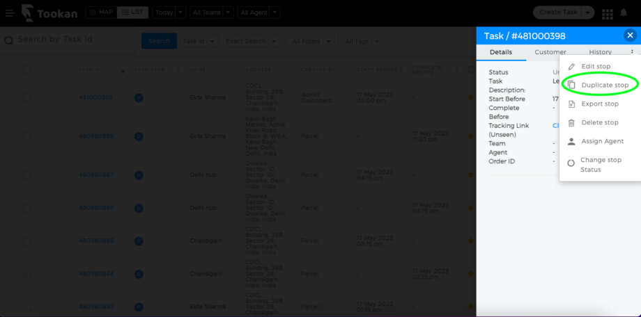 Task Overview - tookan II Jungleworks Support